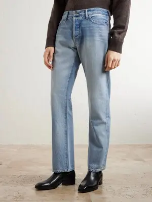 TOM FORD Straight-leg Selvedge Denim Jeans - Blue
