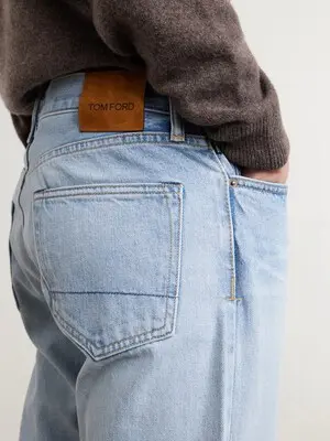 TOM FORD Straight-leg Selvedge Denim Jeans - Blue