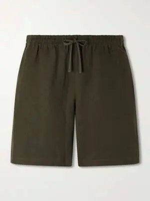 Aimé Leon Dore Straight-leg Linen Drawstring Shorts