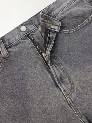 A.PRESSE Wide-leg Washed Denim Jeans - Gray