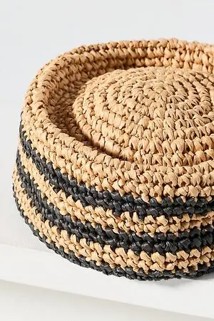 BRUNNA.CO Eloise Raffia Pillbox Hat