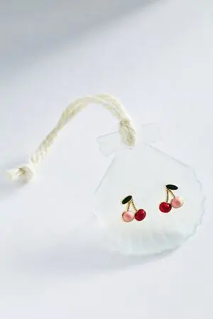 Anthropologie Summer Icon Post Earrings - Cherry