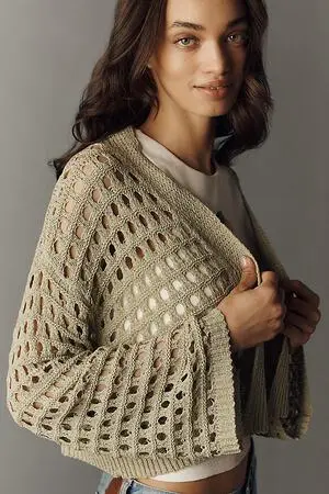 Anthropologie Crochet Cardigan