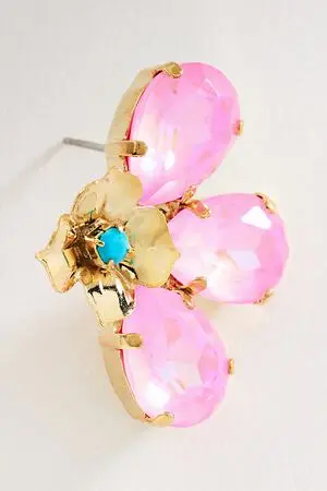 THE PINK REEF Marigold Earrings - Medium Pink