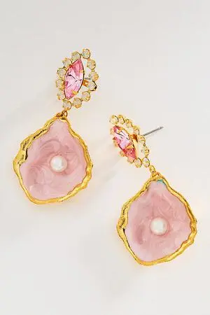 The Pink Reef Resin Earrings
