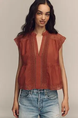Anthropologie V Neck Tops