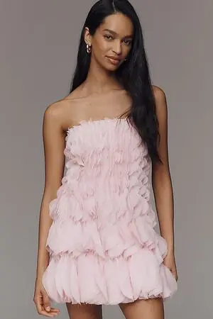 AMUR Christie Ruffle Dress - Lavender