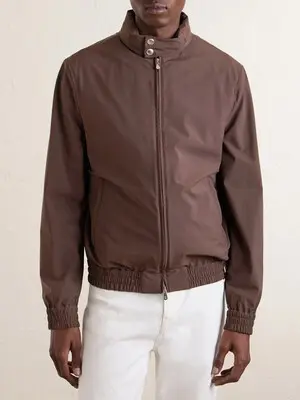 Brunello Cucinelli Shell Harrington Jacket - Brown