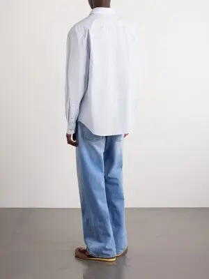 Loewe Paula's Ibiza Logo-embroidered Cotton-blend Shirt