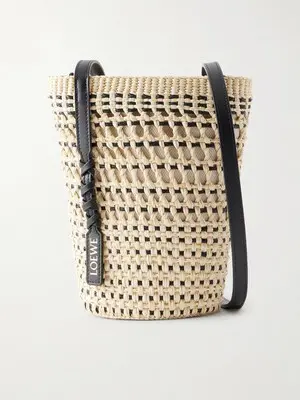 Loewe Raffia Bucket Bag - Neutrals