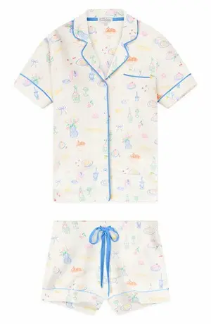 PJ Salvage Whimsy Print Short Pajamas