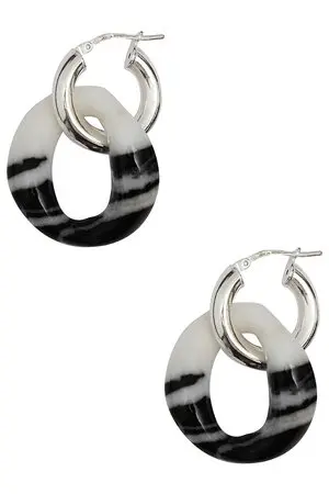SANTANGELO Bad Orb Zebra Earrings