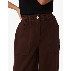Whistles Barrel Leg Elasticated Waist Denim Jeans