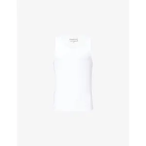 THE COUTURE CLUB Stretch-rib Jersey Vest Top