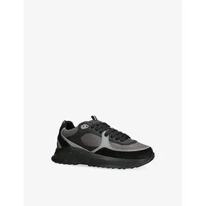 CLEENS Onesixty Runner Suede And Mesh Trainers - Grey/dark