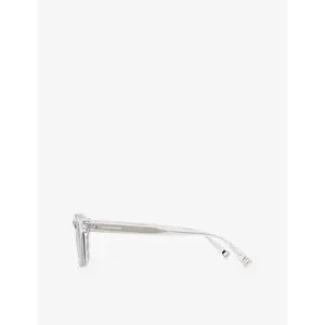 Orlebar Brown Rectangular Acetate Sunglasses - Crystal/herbal Green