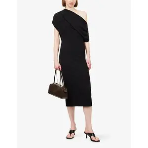 REFORMATION Iris Asymmetric Knit Midi Dress