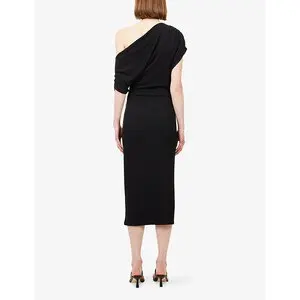 REFORMATION Iris Asymmetric Knit Midi Dress