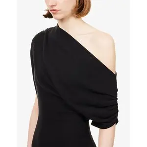 REFORMATION Iris Asymmetric Knit Midi Dress