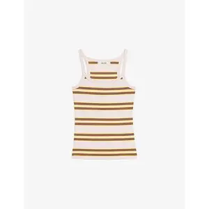 Zadig&Voltaire Striped Cotton Tank Top - Ballet