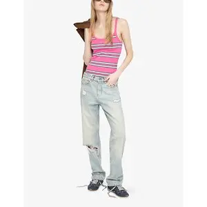 Zadig&Voltaire Striped Cotton Tank Top - Lady