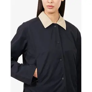 On Woven Jacket With Contrast Collar