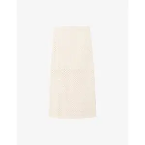 Zadig&Voltaire Linen-blend Midi Skirt - Ecru