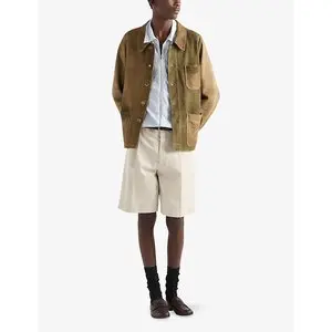 Prada Relaxed-fit Cotton Bermuda Shorts - Neutral