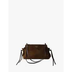 Prada Large Suede Tote Bag - Brown