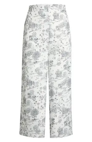 SUGARLIPS Renzo Toile Mulvane Wide Leg Pants