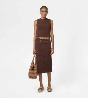 TOD'S Cotton Knit Vest With Crochet Detailing