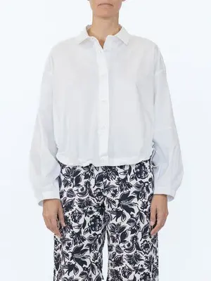 CALLAS MILANO Lille Blouson Hem Shirt - White