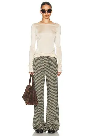 HELSA Slinky Jersey Off The Shoulder Top