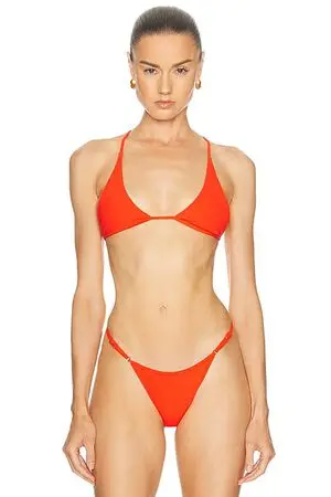 TROPIC OF C Universo Bikini Top - Tomato