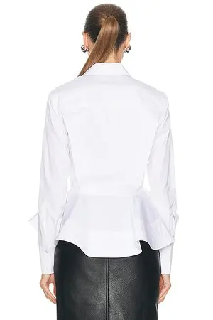 Stella McCartney Poplin Peplum Top