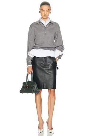 Stella McCartney Poplin Peplum Top