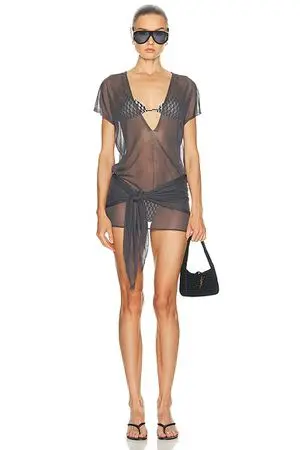 TROPIC OF C Karoo Sarong Dress - Slate