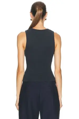 Citizens Of Humanity Inez Waffle Tank - Washed Black