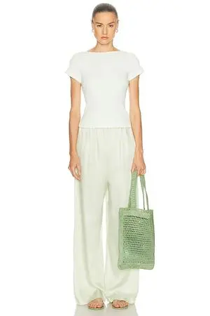 Citizens Of Humanity Baby Waffle Tee In Regenerative Cotton - Pashmina