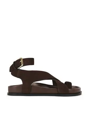 A.emery Jalen Suede Sandal With Buckle Ankle Strap