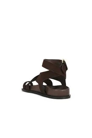 A.emery Jalen Suede Sandal With Buckle Ankle Strap