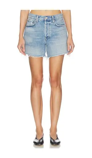 AGOLDE Nye Relaxed Denim Shorts - Blue