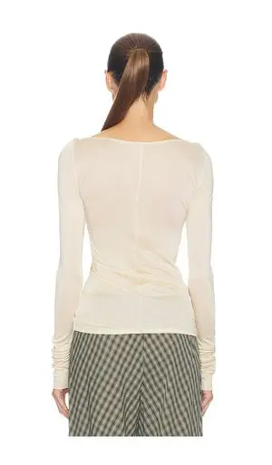 HELSA Slinky Jersey Off The Shoulder Top