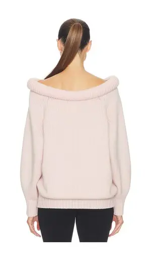 HELSA Cressidia Off Shoulder Sweater - Pink