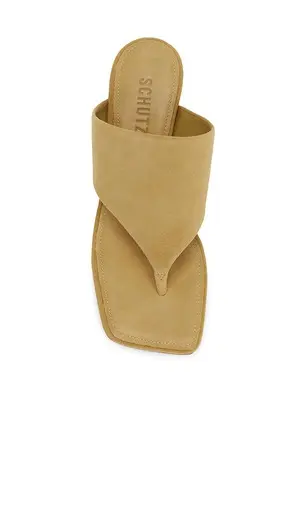 Schutz Sage Mid Stiletto Sandal - Olive