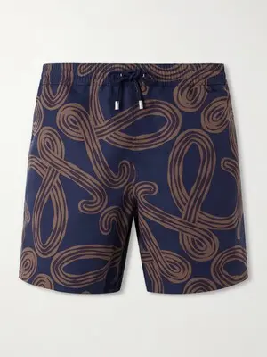 Loewe Paula's Ibiza Straight-Leg Printed Swim Shorts Blue