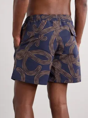 Loewe Paula's Ibiza Straight-leg Printed Swim Shorts - Blue