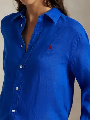 Polo Ralph Lauren Long Sleeve Logo Shirt - Blue