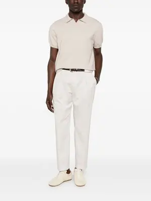 ROY ROGER'S Cotton Polo Shirt - Grey