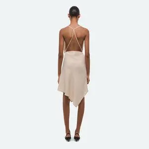 Helmut Lang Knot Slip Dress - Ivory